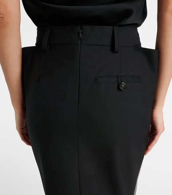 Stella McCartney Snake-effect Midi Skirt