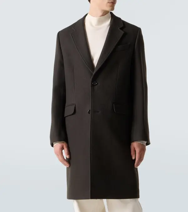 Ami Single-breasted Wool Coat