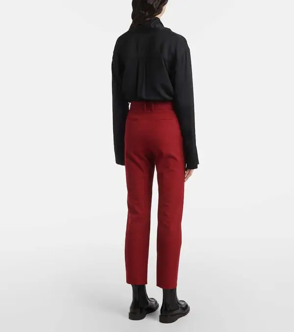 JOSEPH Coleman Slim Pants - Red