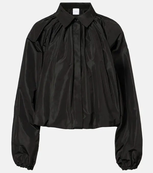 PATOU Bubble Faille Blouse - Black