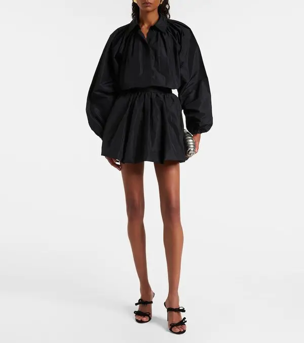 PATOU Bubble Faille Blouse - Black
