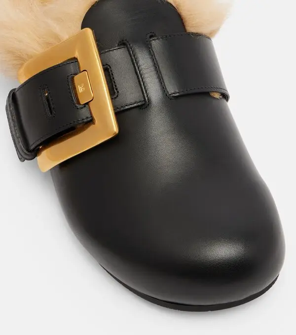 Balmain Anthem Leather Clogs