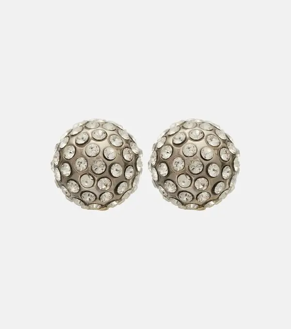 Acne Studios Crystal-embellished Earrings - Silver