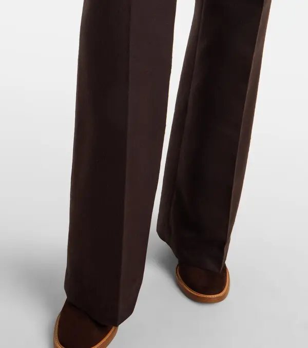 Gabriela Hearst Vesta Silk Flared Pants - Brown