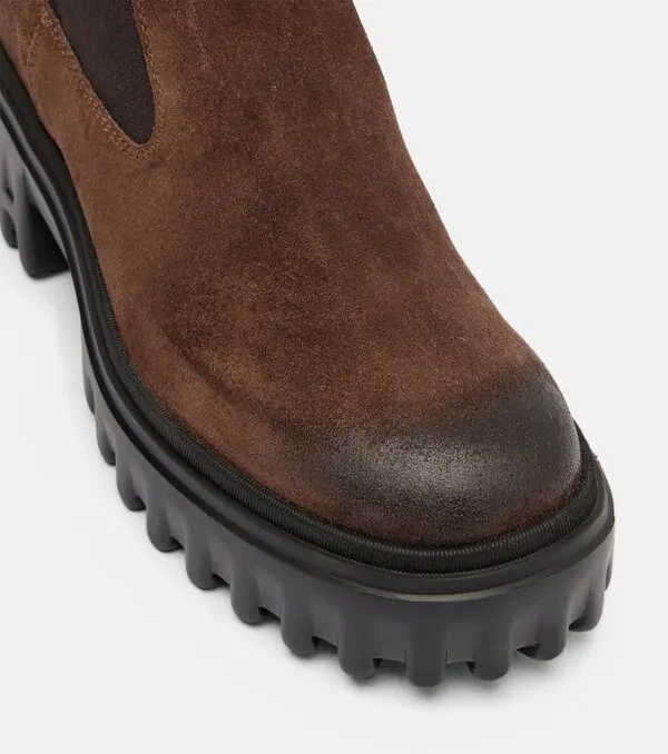 Hogan H700 Suede Chelsea Boots