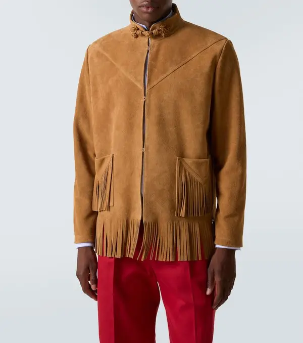 Valentino Garavani Fringed Suede Jacket