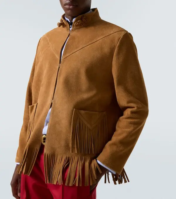 Valentino Garavani Fringed Suede Jacket