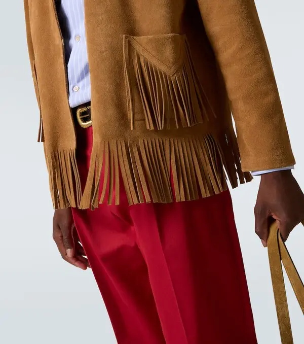 Valentino Garavani Fringed Suede Jacket