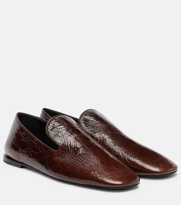 JIL SANDER Leather Loafers - Brown