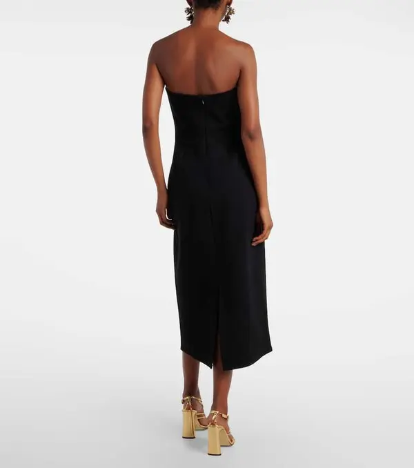 black tie formal dress Imara Velvet Midi Dress 14 / Black