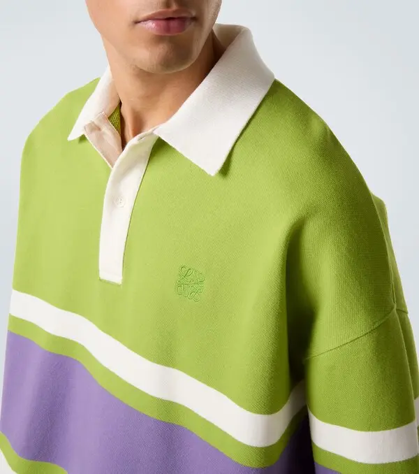 Loewe Striped Cotton Polo Sweater