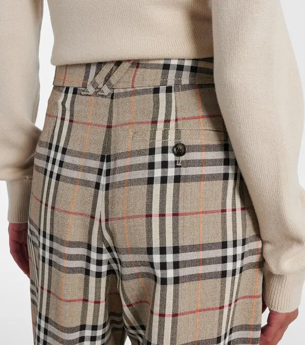 Burberry Belted Wide-leg Pants - Beige
