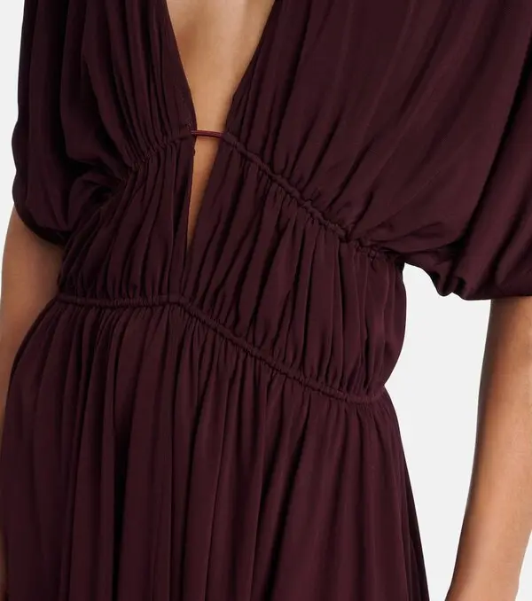 Alaïa Gathered Open-back Minidress
