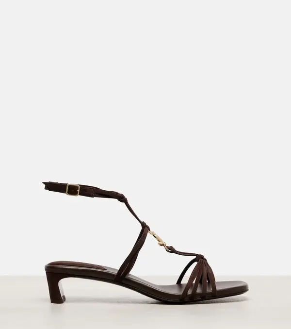 JIMMY CHOO Frann 35 Suede Sandals