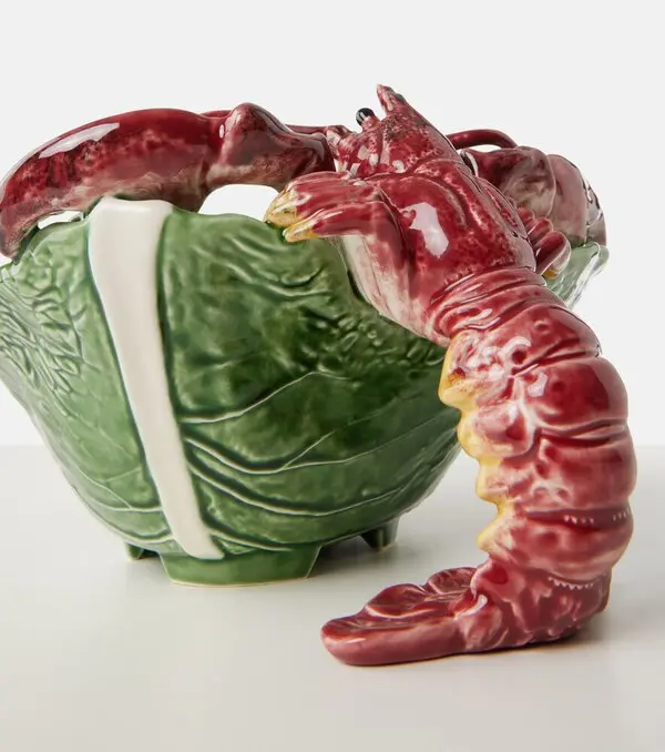 BORDALLO PINHEIRO Cabbage With Lobsters Salad Bowl - Multicoloured