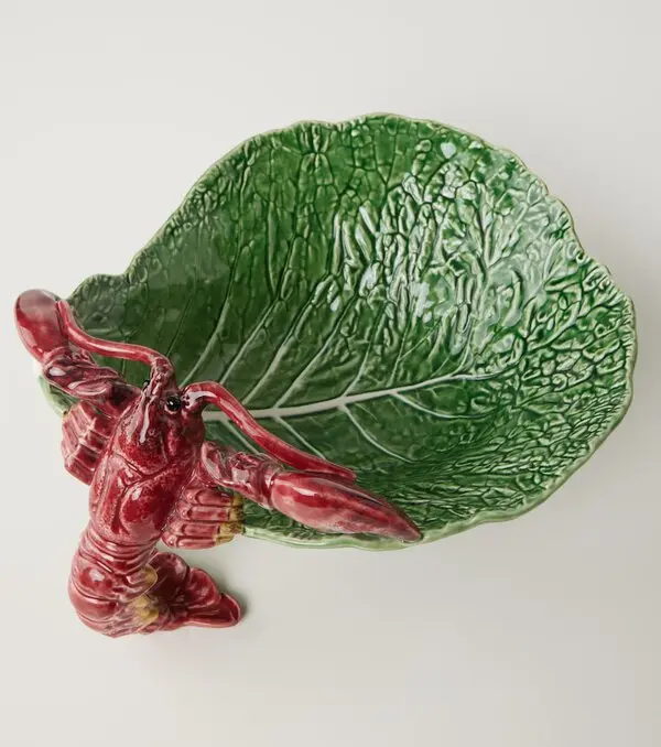BORDALLO PINHEIRO Cabbage With Lobsters Salad Bowl - Multicoloured