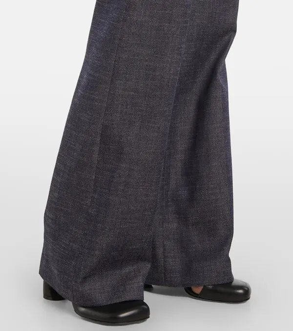 JOSEPH Morissey Flared Pants - Blue