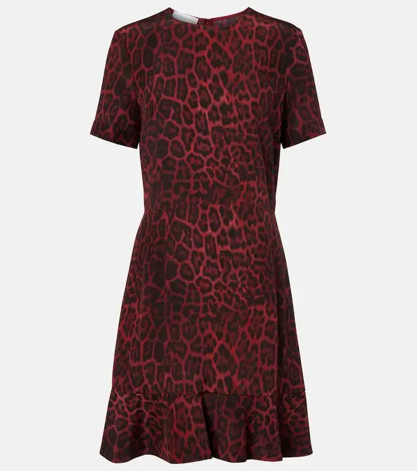 Stella McCartney Stella Iconics Silk Cady Minidress - Red