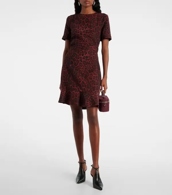 Stella McCartney Stella Iconics Silk Cady Minidress - Red