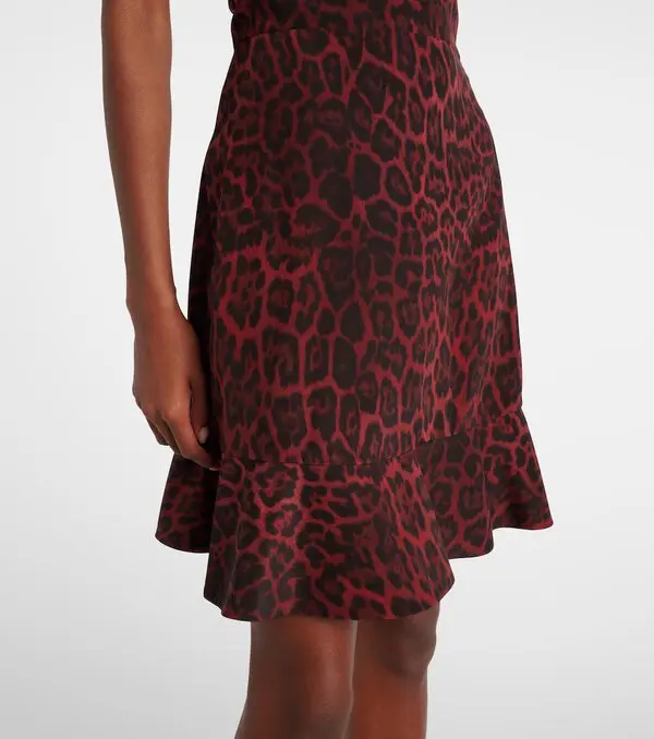 Stella McCartney Stella Iconics Silk Cady Minidress - Red