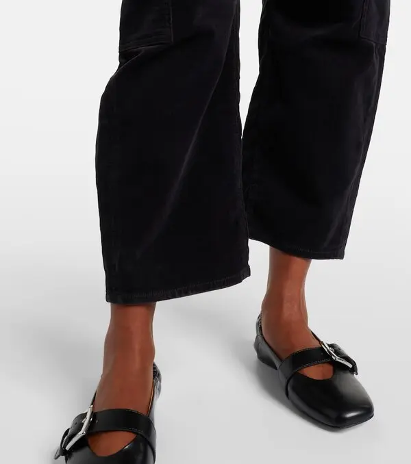 Citizens Of Humanity Marcelle Barrel-leg Cargo Pants - Black