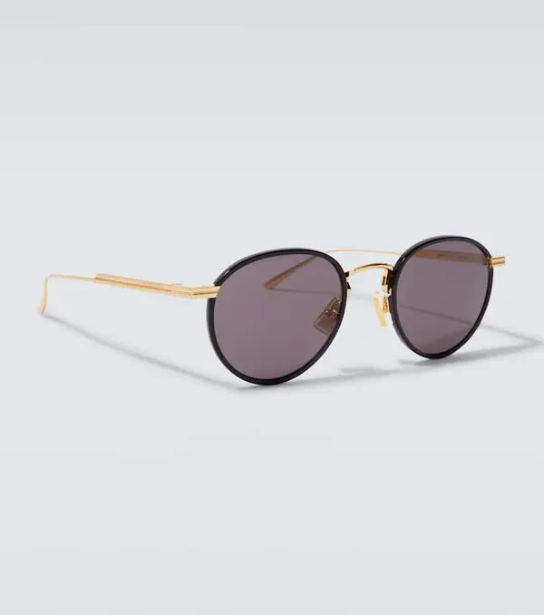 Bottega Veneta Light Ribbon Round Sunglasses