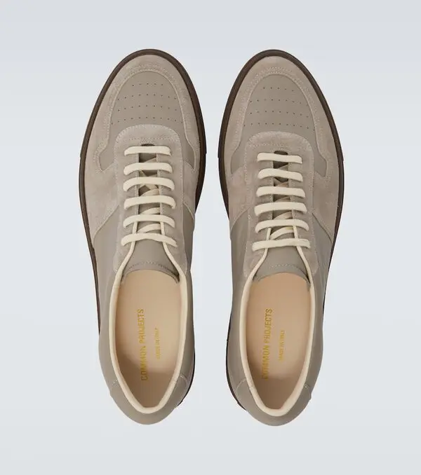 COMMON PROJECTS Achilles Leather And Suede Sneakers - Grey