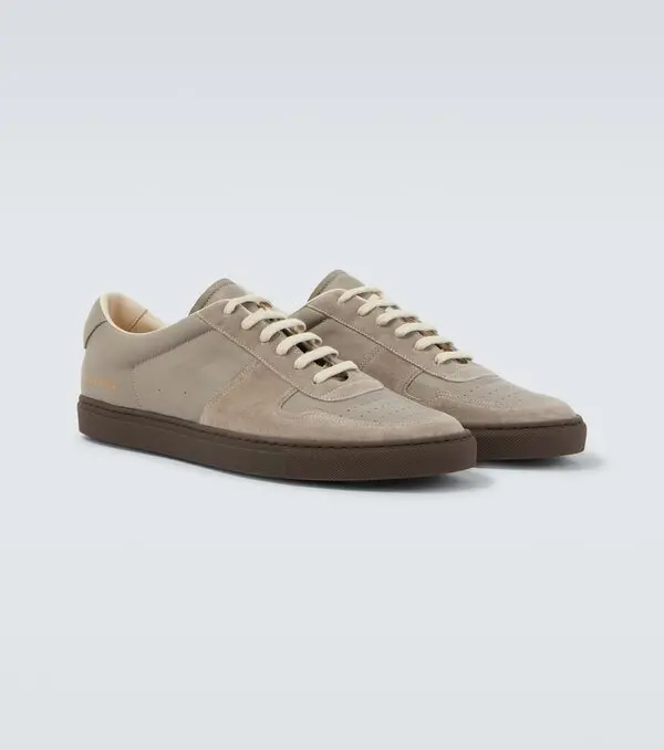COMMON PROJECTS Achilles Leather And Suede Sneakers - Grey