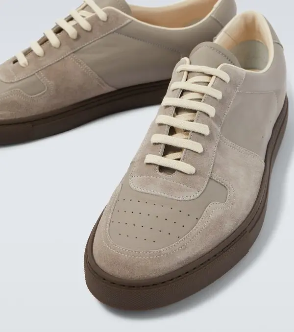 COMMON PROJECTS Achilles Leather And Suede Sneakers - Grey