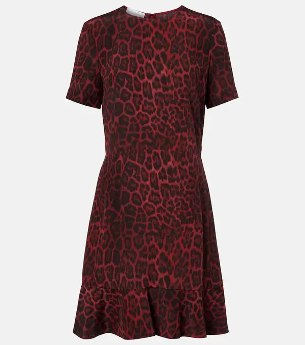 Stella McCartney Stella Iconics Silk Cady Minidress - Red