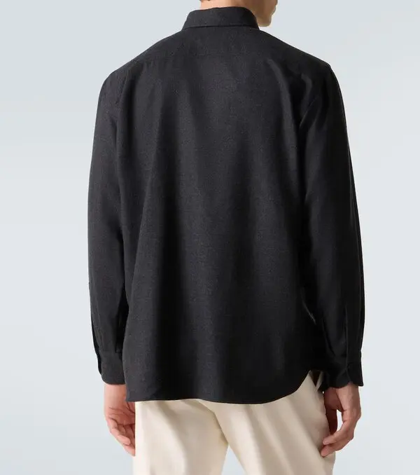 Rubinacci Virgin Wool Shirt - Grey