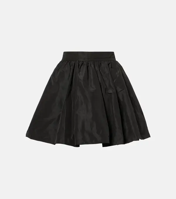 PATOU Bubble Faille Miniskirt - Black