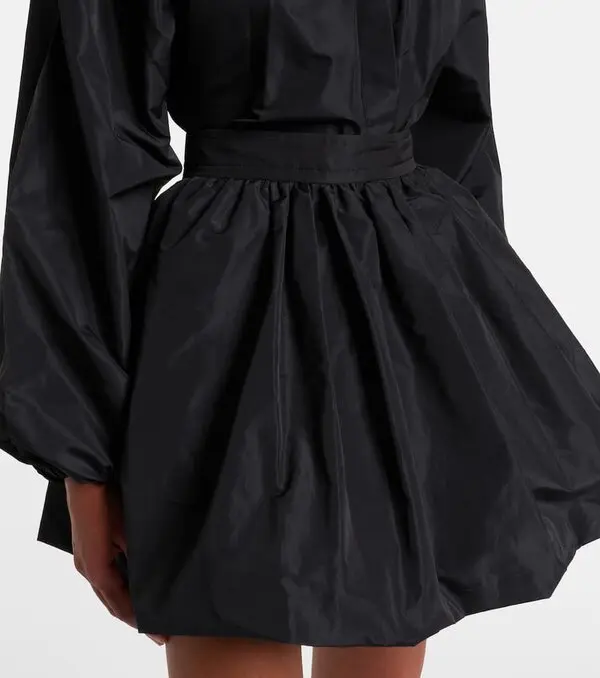 PATOU Bubble Faille Miniskirt - Black