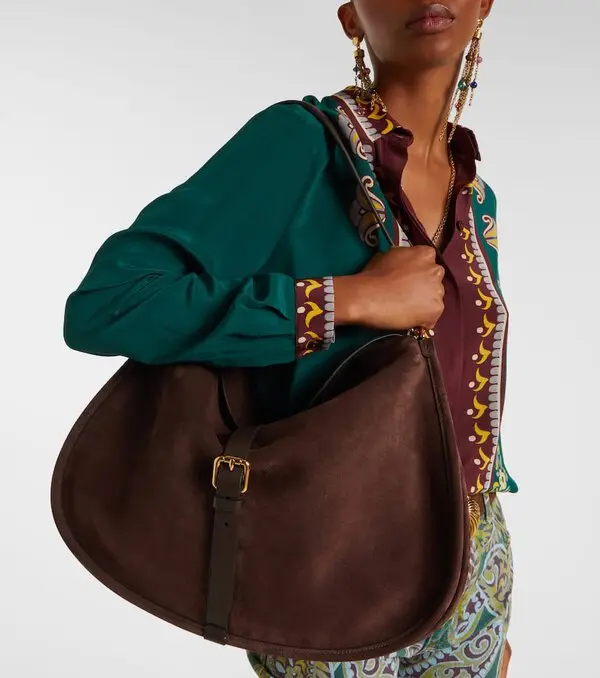 Etro Small Suede Tote Bag
