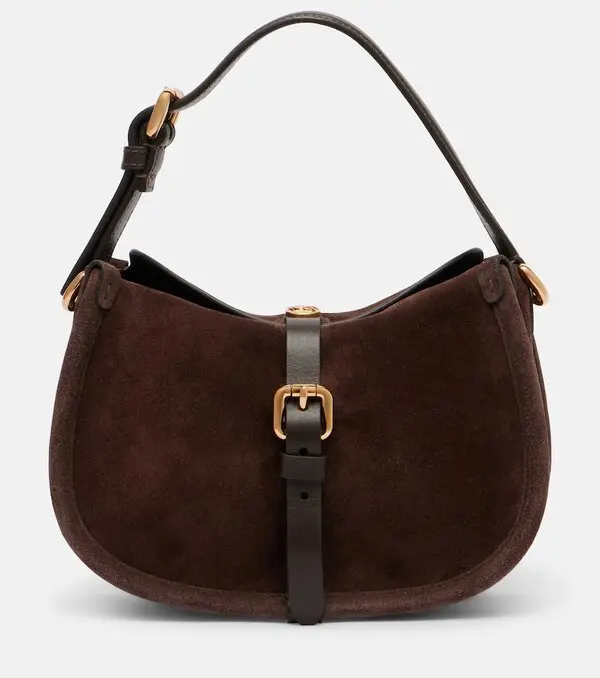 Etro Pony Small Suede Crossbody Bag - Brown
