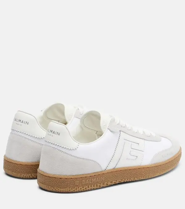 Balmain Swan Suede Sneakers