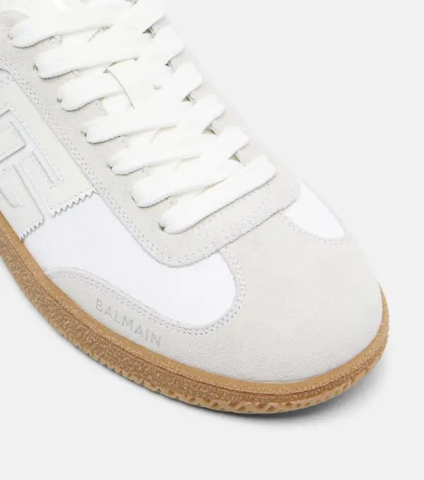 Balmain Swan Suede Sneakers