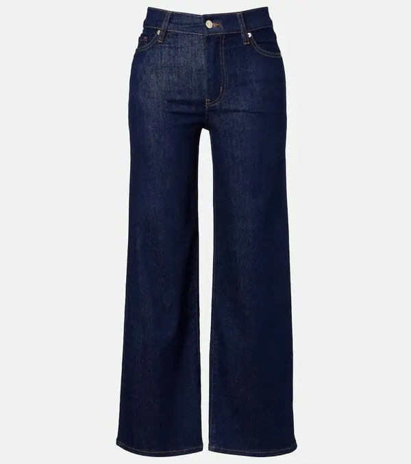 FRAME Le Slim Palazzo Crop Wide-leg Jeans