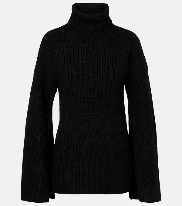 TOTEME Ribbed-knit Wool Turtleneck Sweater
