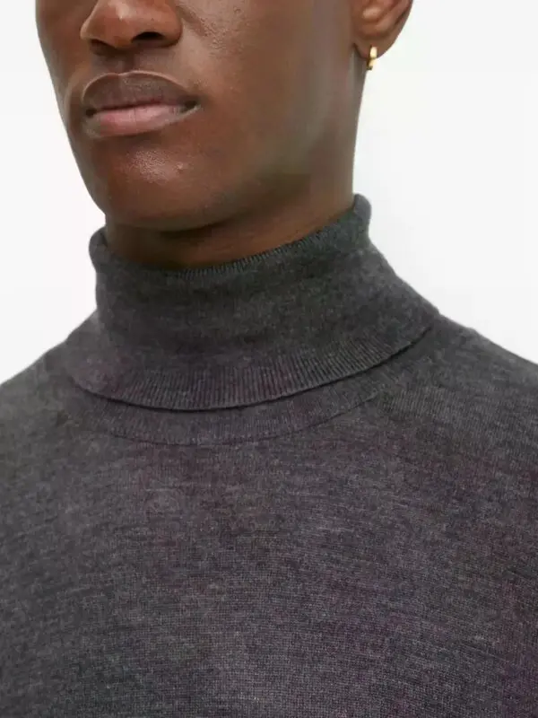 LES DEUX Turtleneck Wool Sweater