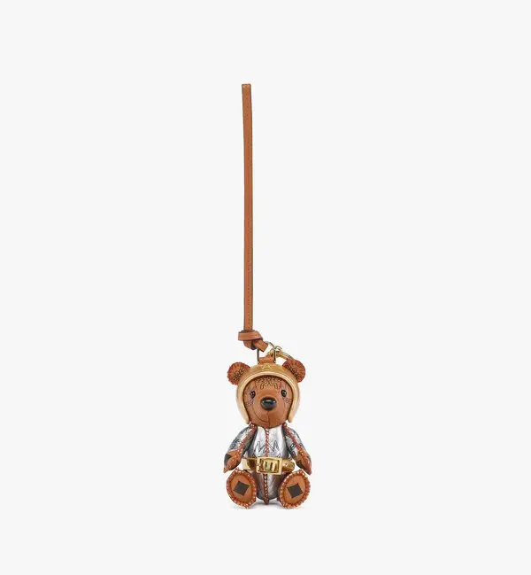 Mcm Aren Space Bear Charm - Cognac