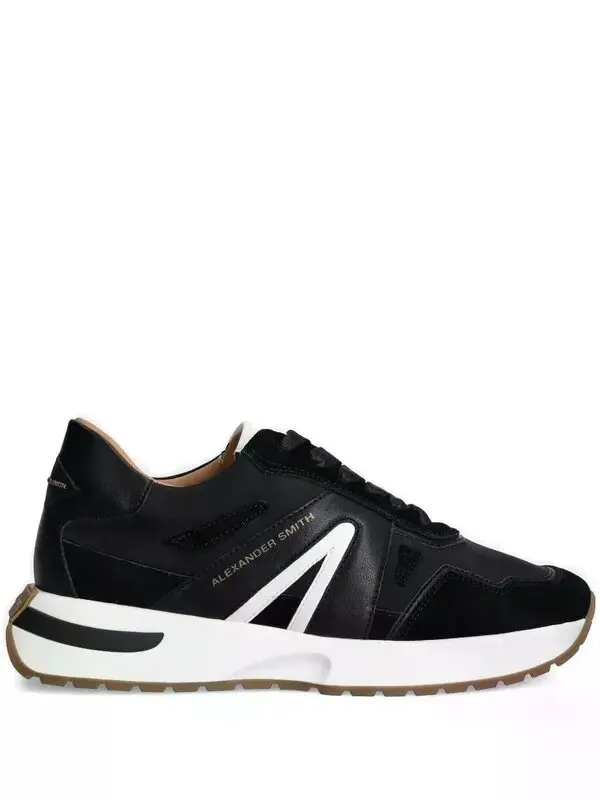 ALEXANDER SMITH Panelled Lace-up Sneakers - Blk