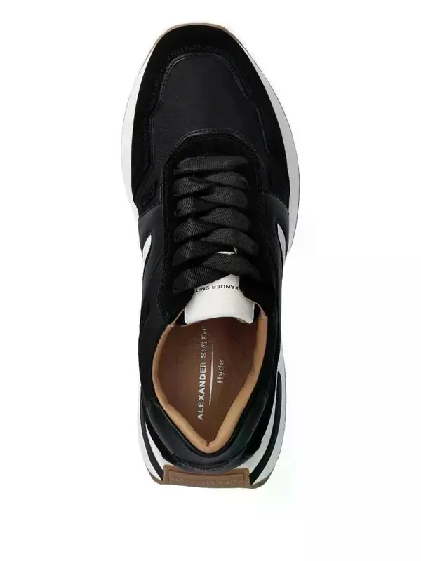 ALEXANDER SMITH Panelled Lace-up Sneakers - Blk