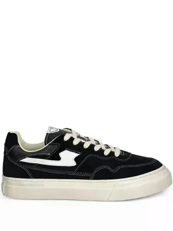 S.W.C STEPNEY WORKERS CLUB Suede Leather Sneakers - Black