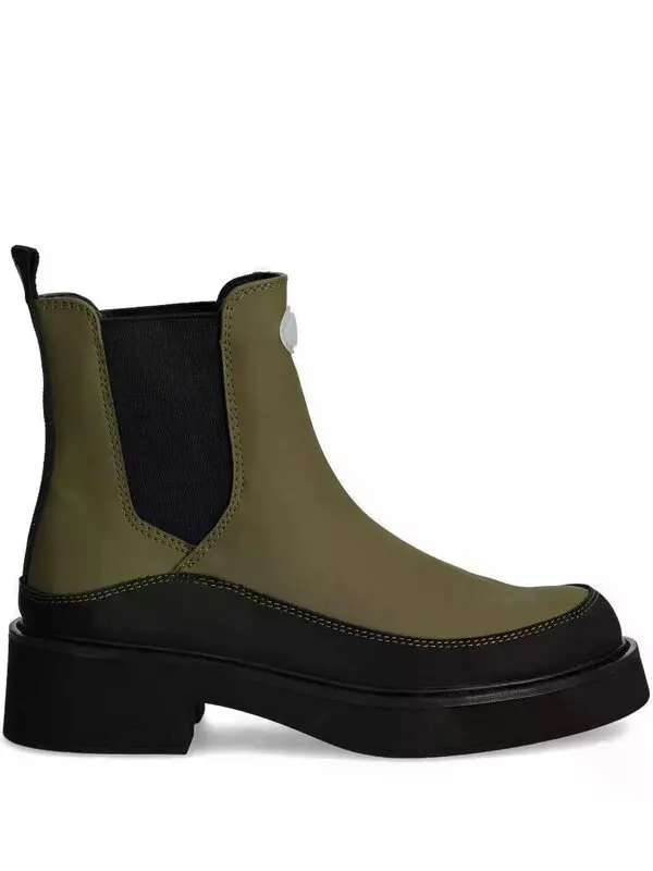 Desigual Elastic-panel Platform Boots - Green
