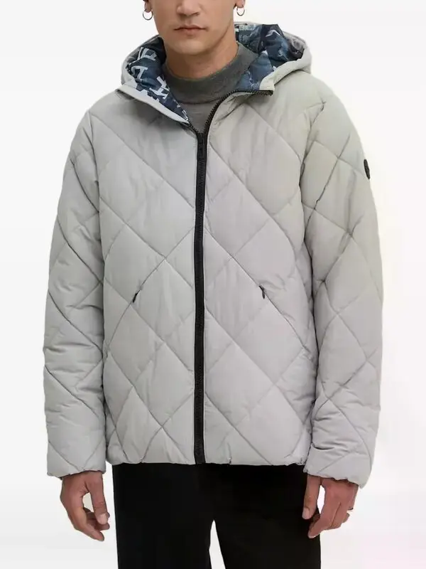 Desigual Diamond-pattern Reversible Padded Jacket