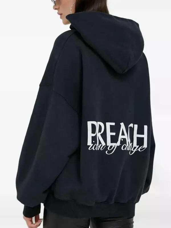 PREACH Lettering-print Logo Hoodie