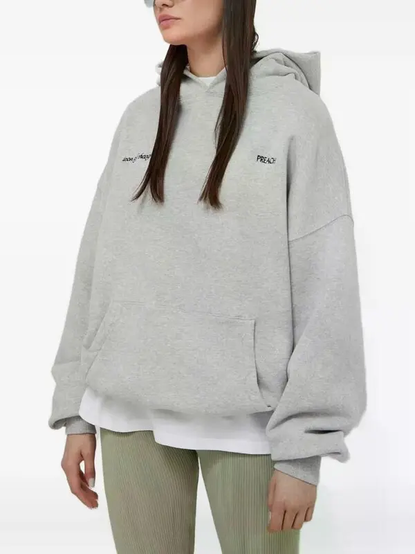 PREACH Embroidered Logo Cotton Hoodie