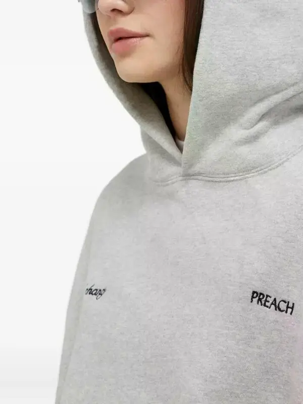 PREACH Embroidered Logo Cotton Hoodie