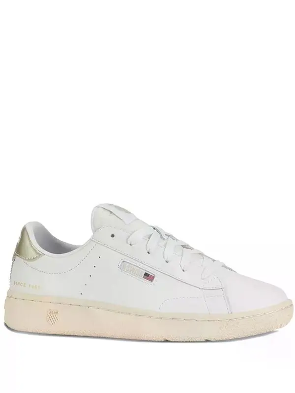K-Swiss Slammklub Leather Sneakers - White